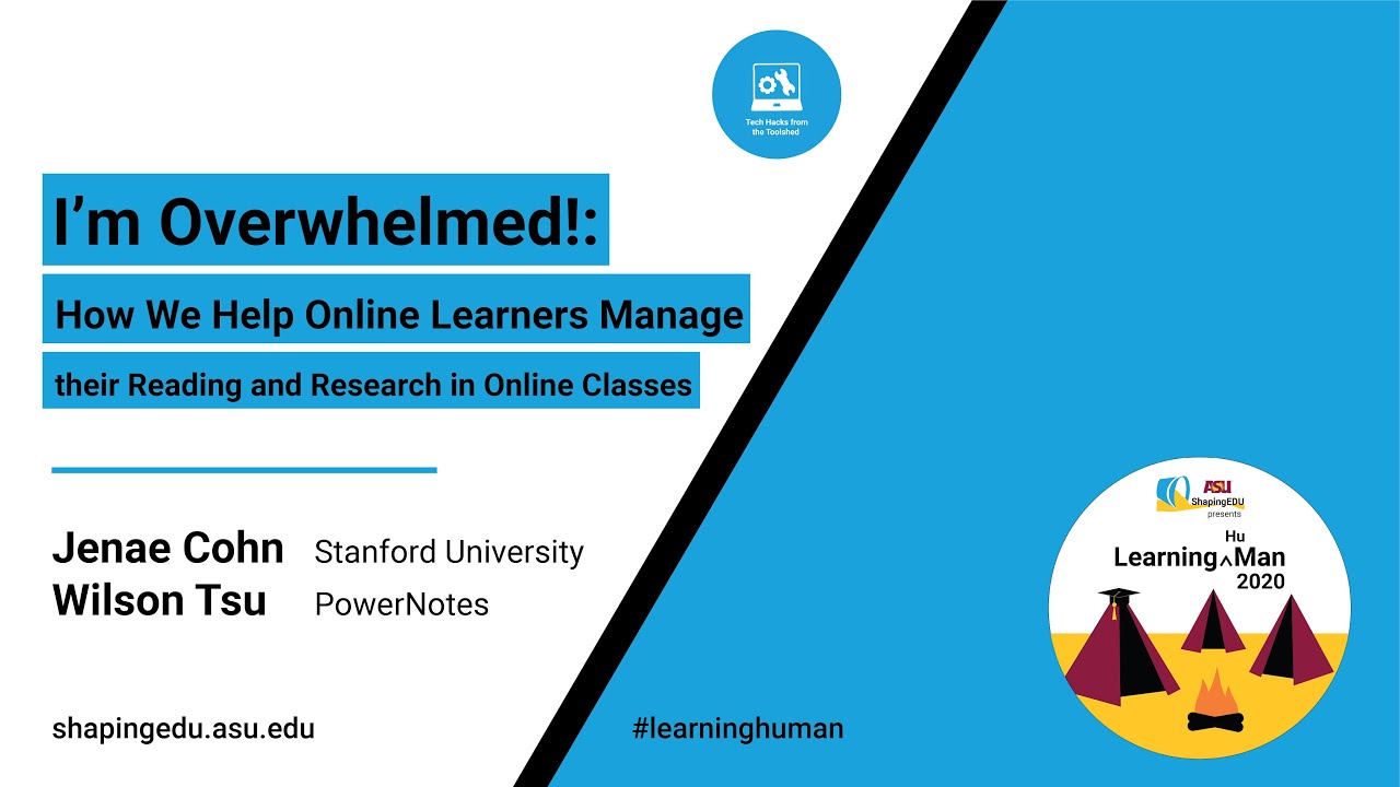 I’m Overwhelmed!: How We Help Online Learners Manage their Reading and ...