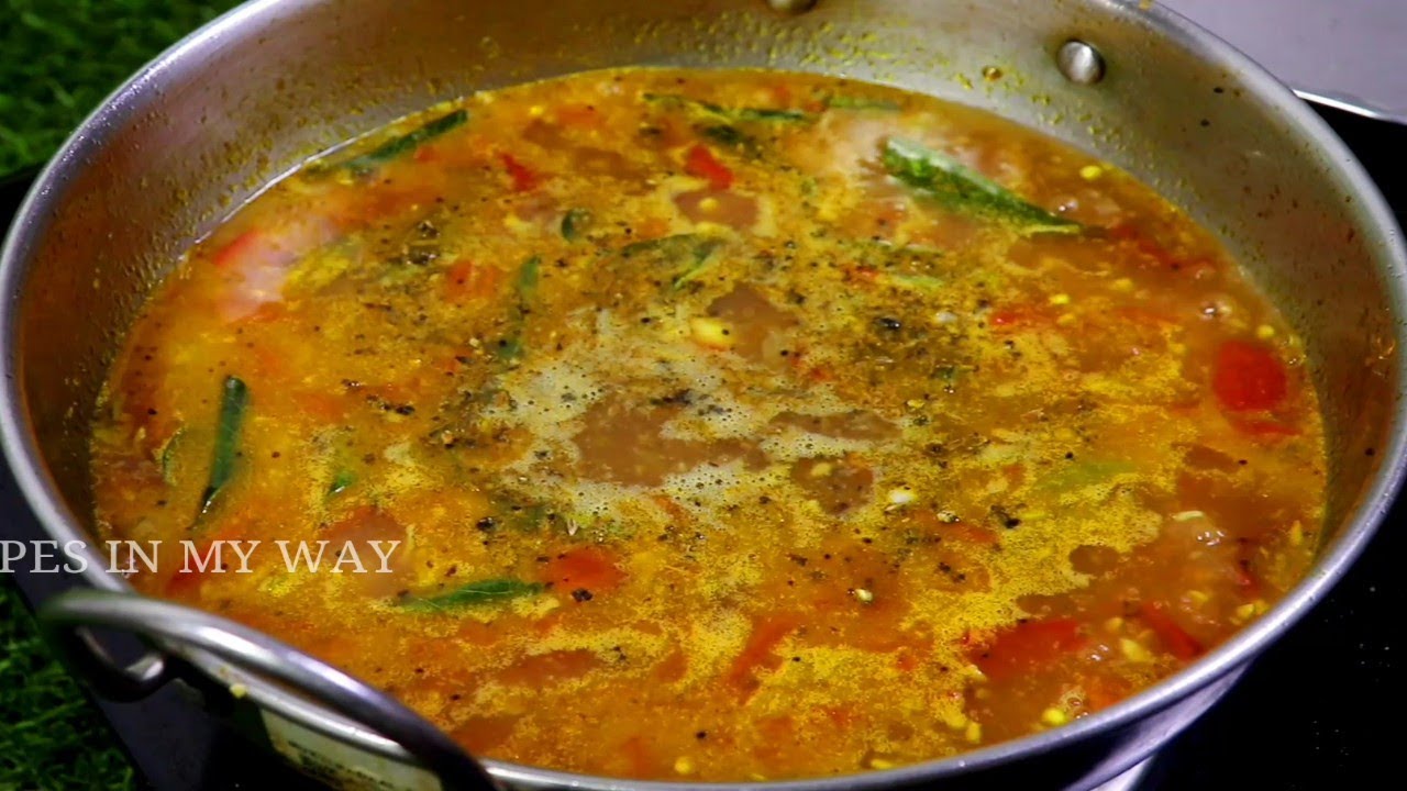 GARLIC RASAM - POONDU RASAM - RASAM RECIPE - பூண்டு புளி ரசம் - RASAM ...
