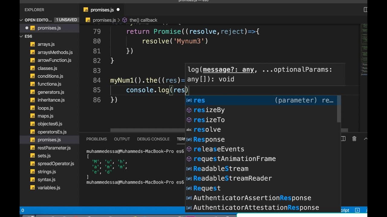 63 JavaScript ES6 | Promises Chaining - YouTube