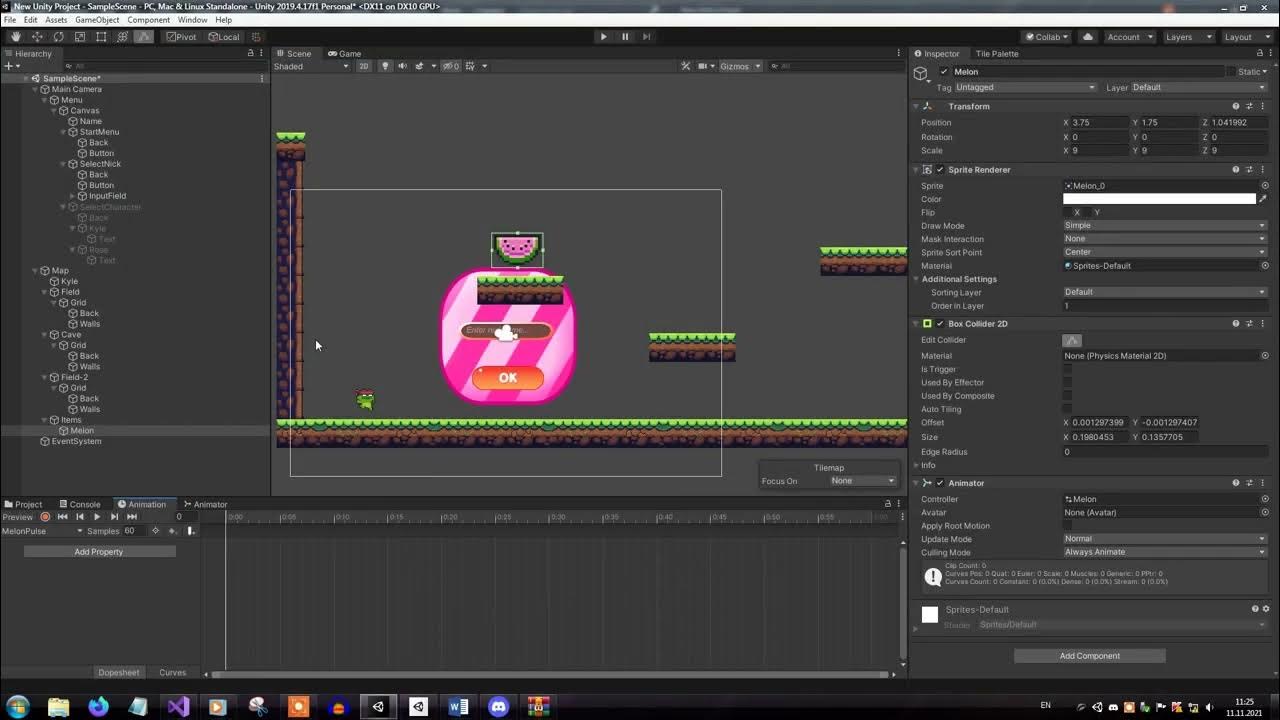 Unity - How To - Make - Platformer - 15 - Animated items - YouTube