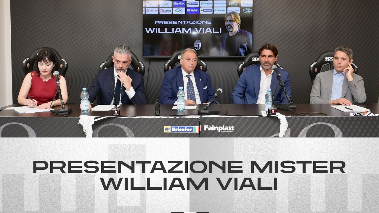 Presentazione Mister William Viali | Ascoli Calcio - YouTube
