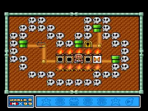 Super Mario Bros. 3 SNES: World 8-Hand Traps 1-3 - YouTube