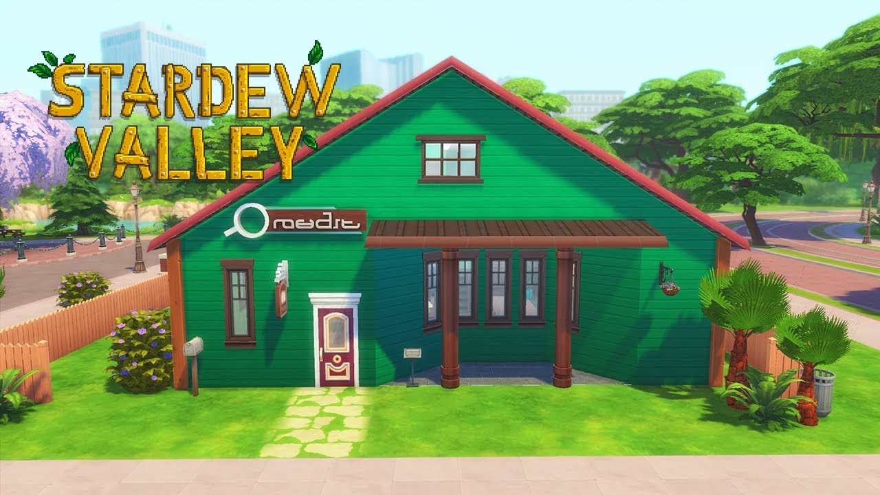 [심즈4 건축] 스타듀밸리 박물관&도서관 Stardew Valley Museum&Library｜ 수피아 - YouTube