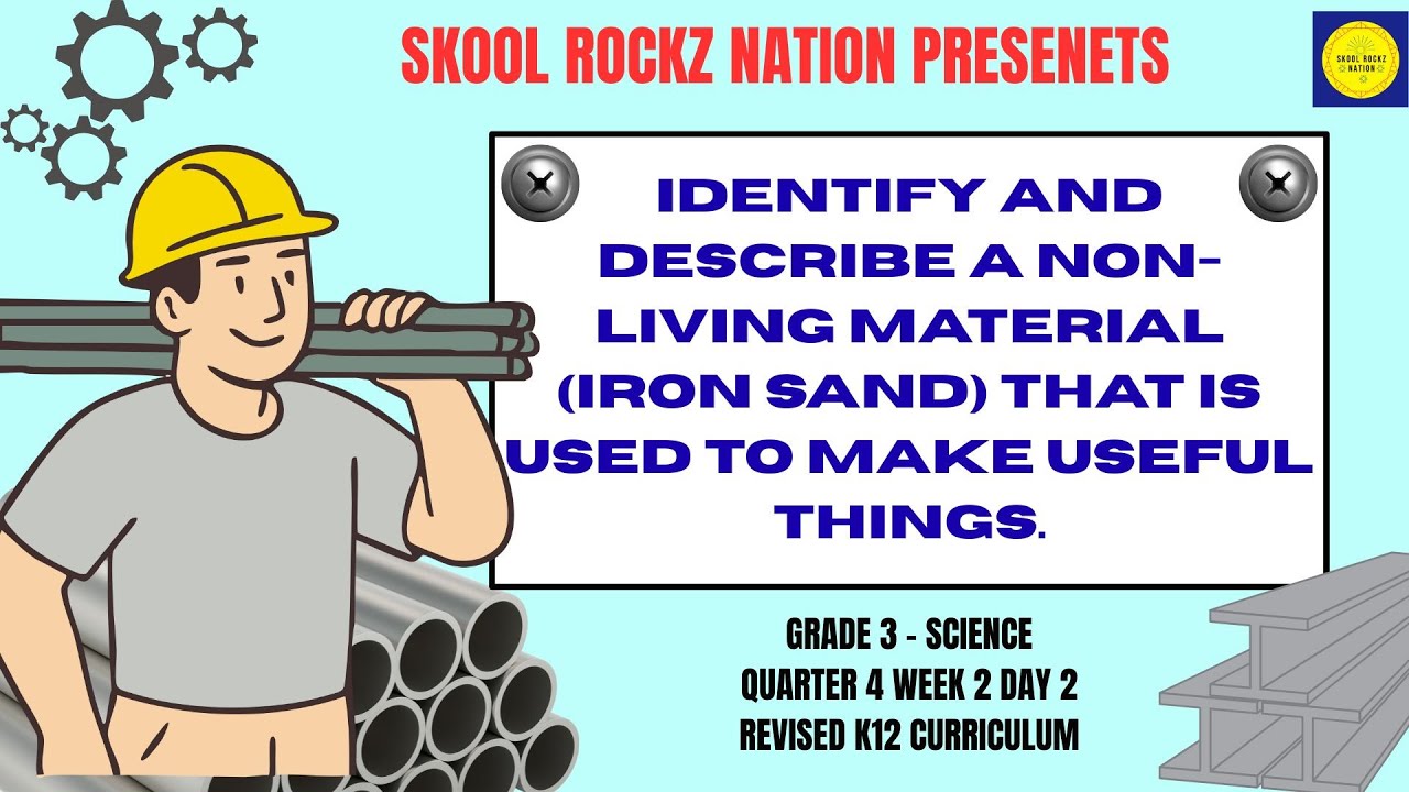 Identify and Describe a Non-Living Material (Iron Sand) that is Used to ...