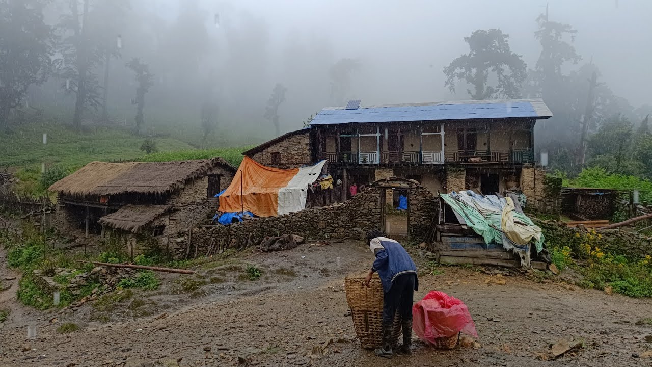 Naturally And Beautiful Mountain Village Life | Nepal | Daily ...