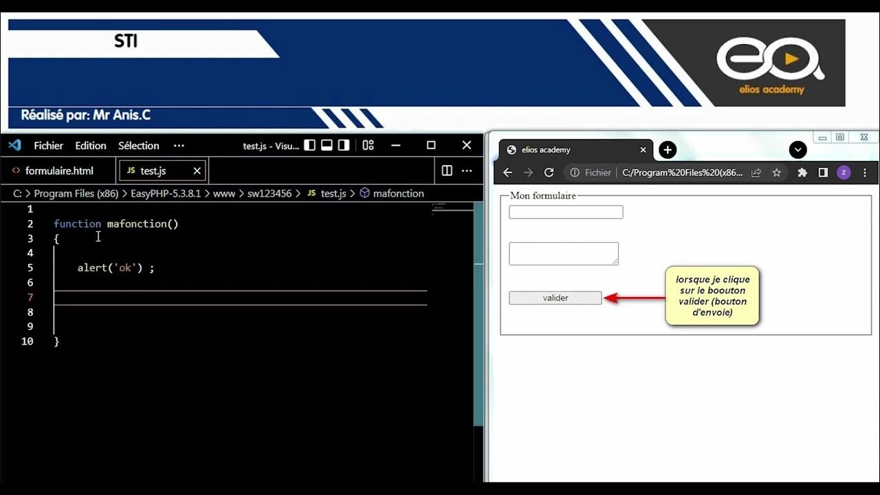 [STI] - #JavaScript l'évènement onSubmit() ! - YouTube