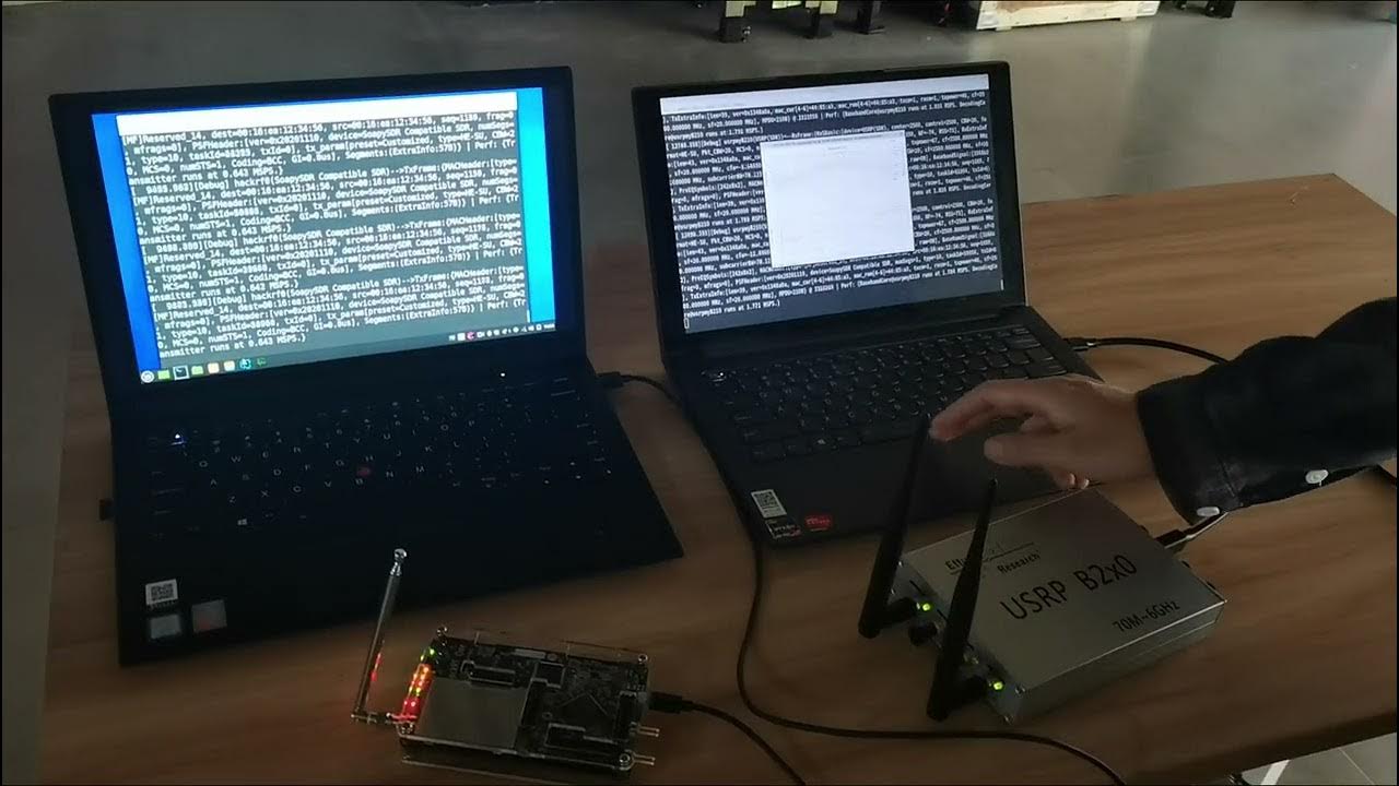 PicoScenes Driving USRP B210 and HackRF One to Inject 11AX Packets and Measuring CSI -- 2 - YouTube