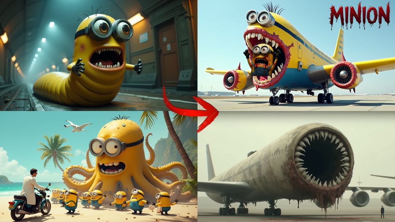 CYBERWORM VS Octopus Minion! 🐙 VS Zombie Minion Story of Transformation ...