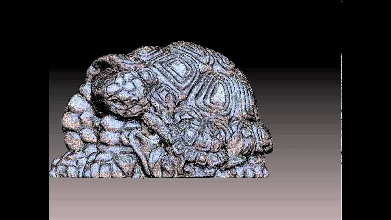 Turtle Trinket 3D Scan - YouTube