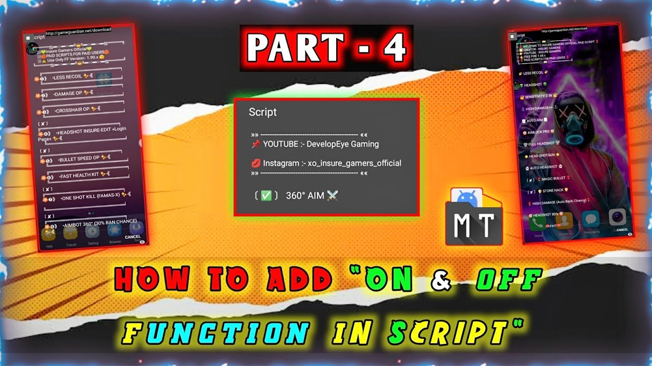 How To Add On & Off Function In Script | GG Script Multiple Function ...