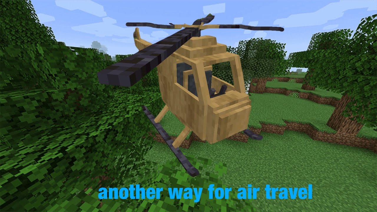 Survival Helicopters mod for Minecraft - YouTube