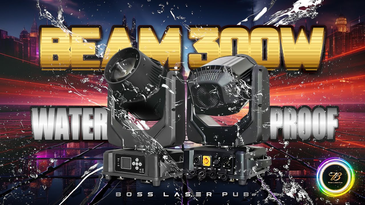 ไฟบีมตัวใหม่..รุ่นกันน้ำ NEW!! Beam 300W LED Waterproof - YouTube
