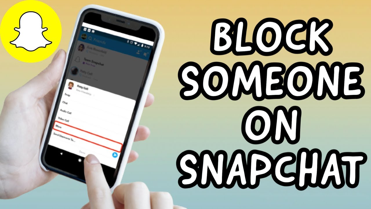 How To Block Someone On SNAPCHAT (2023) - YouTube