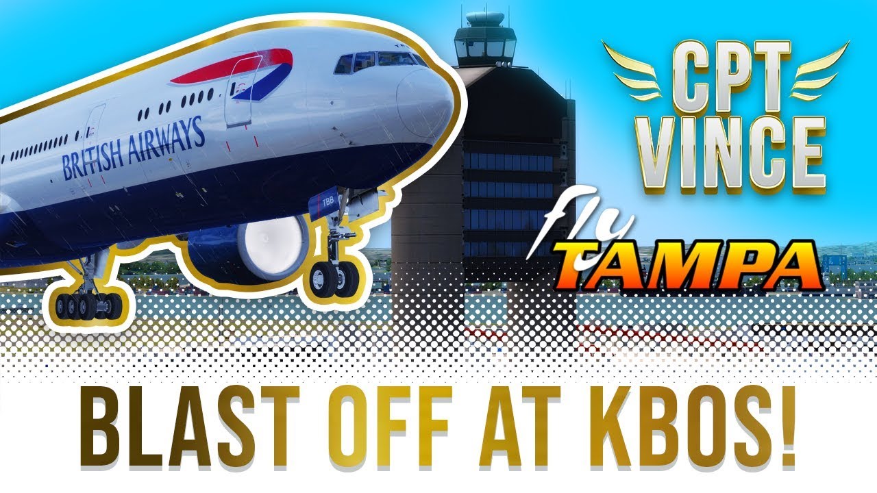 P3D V4.2 | FLYTAMPA KBOS Rebooted + PMDG 777 (AMAZING SCENERY!) - YouTube