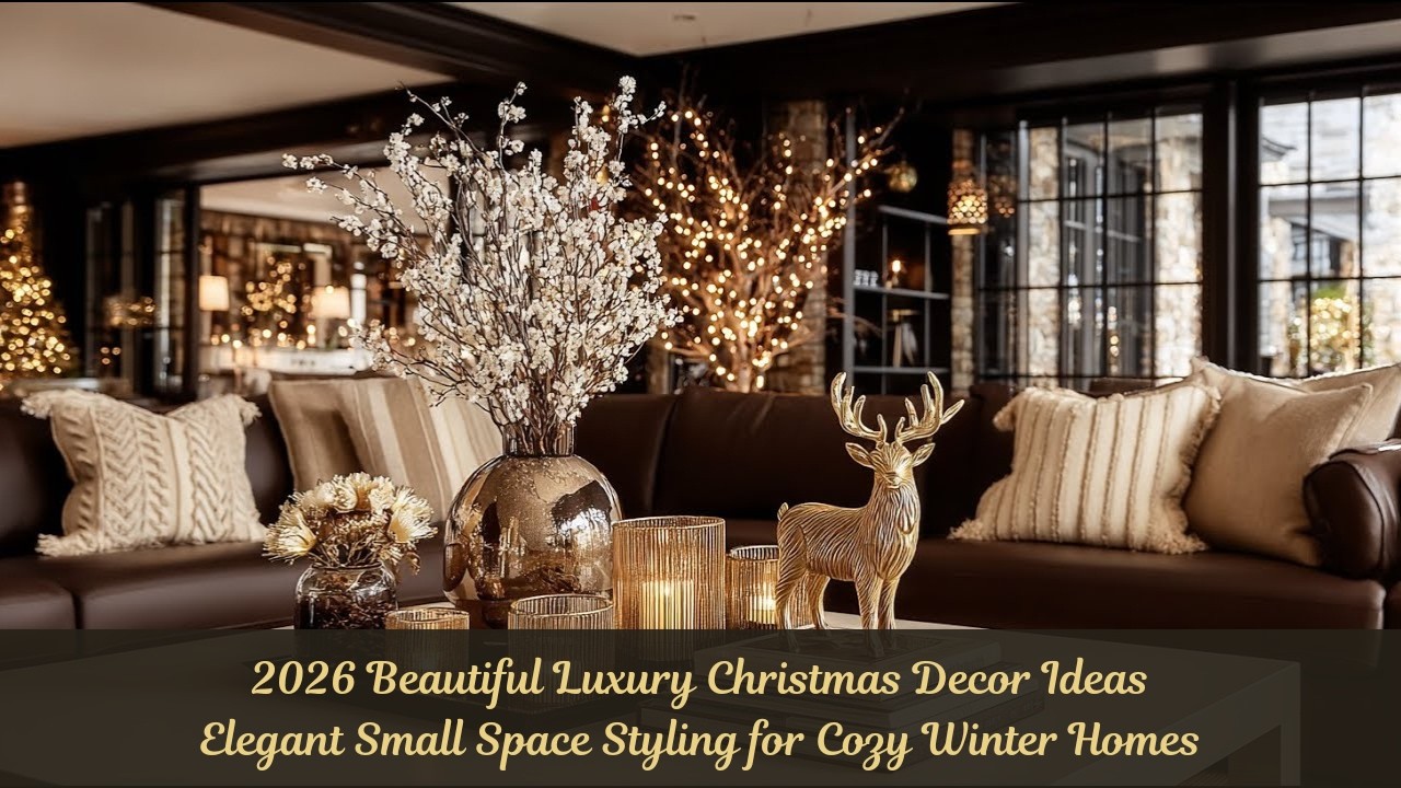 2026 Beautiful Luxury Christmas Decor Ideas | Elegant Small Space ...