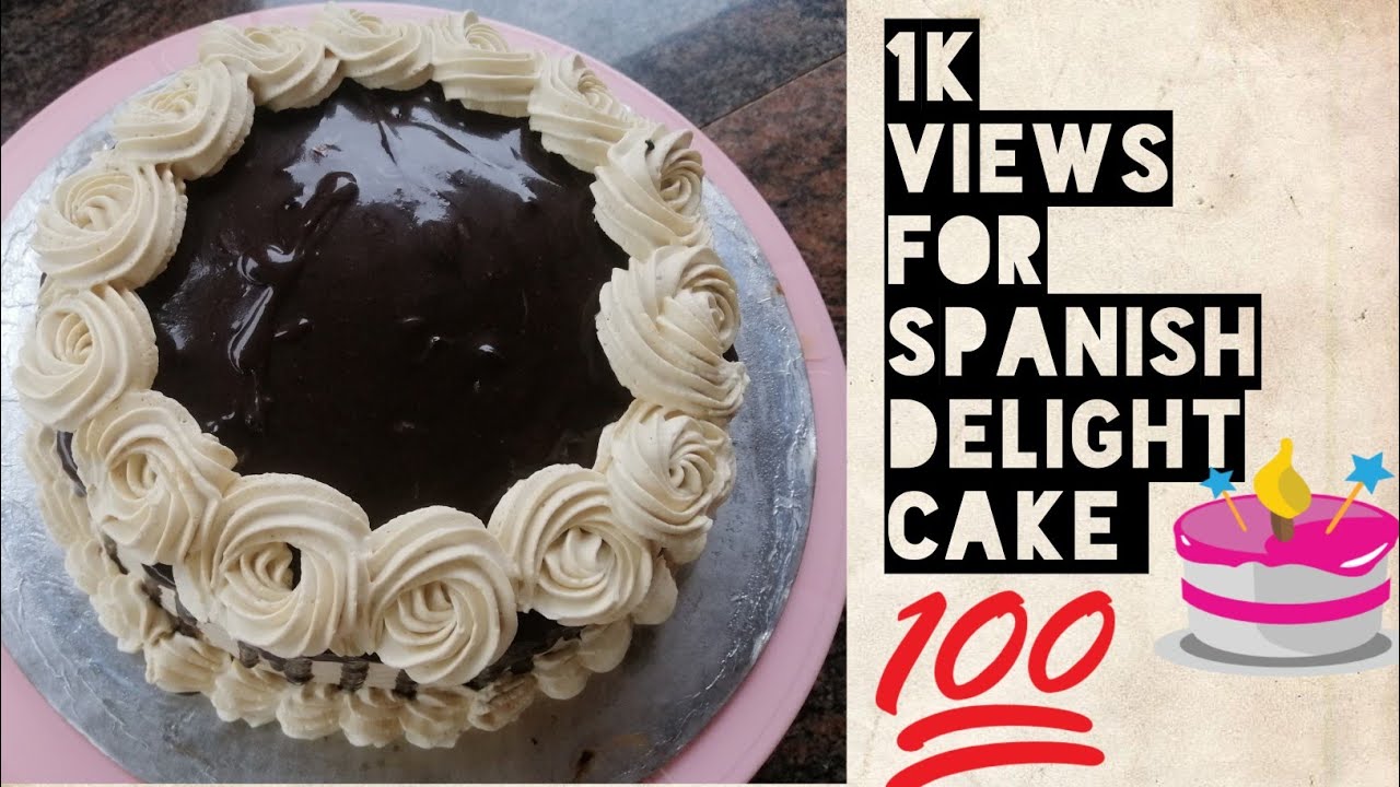 1k views for Spanish delight cake 😀😀||chinjuz kitchen || - YouTube