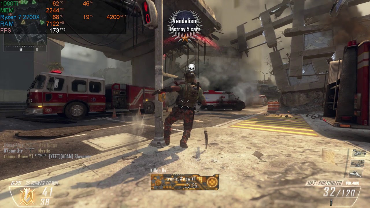 Call Of Duty BO2 | RYZEN 7 2700X & GTX 1080Ti | 1080p MAX Settings ...