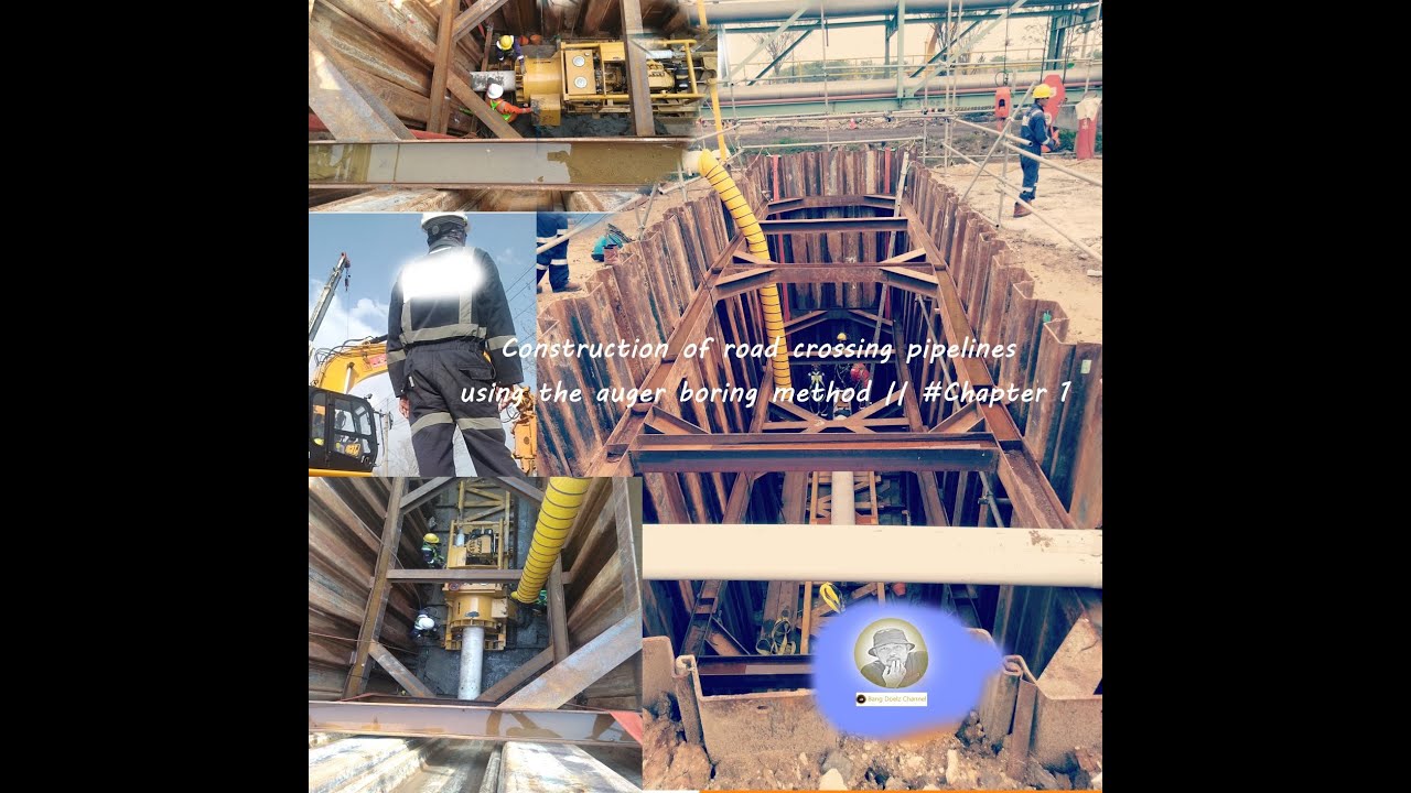 construction of road crossing pipelines using the auger boring method ...