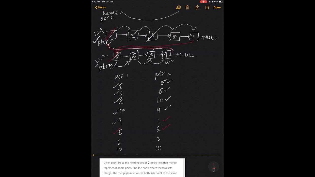 Merge Point Of Two Linked Lists Hackerrank C Day 3 YouTube Merge Point Of Two Linked Lists Hackerrank C Day 3 YouTube