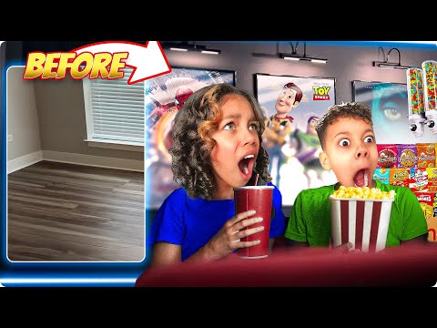 I Built DREAM Movie THEATRE For My Kids!