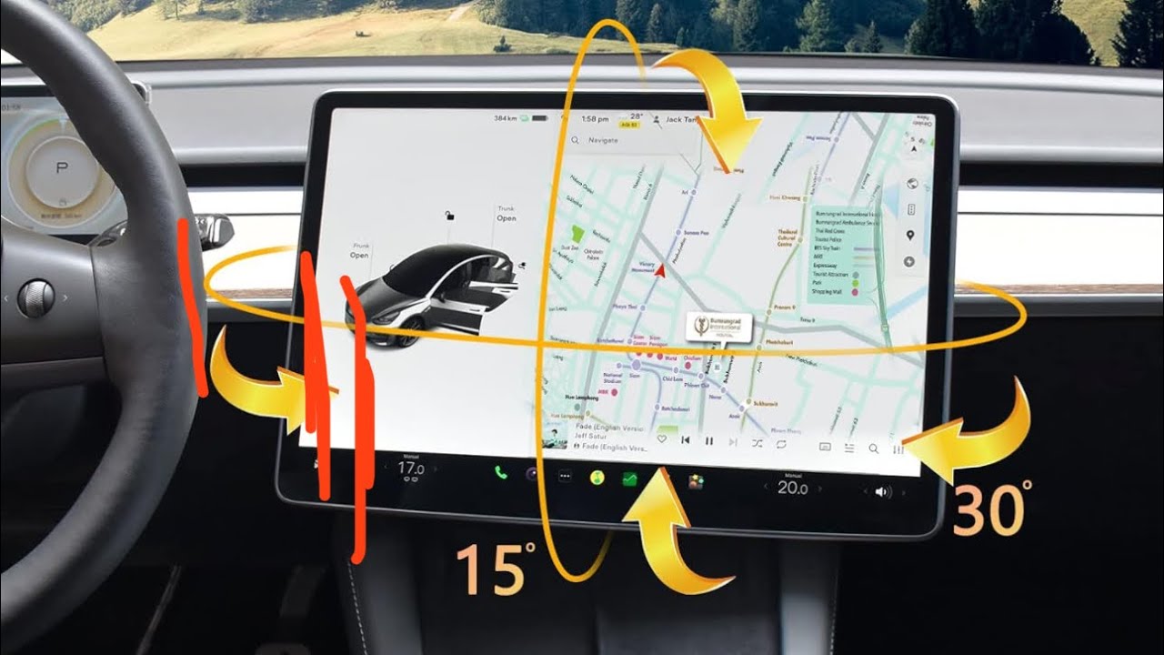 TESLA MODEL Y SCREEN SWIVEL | INSTALL | HOW TO - YouTube