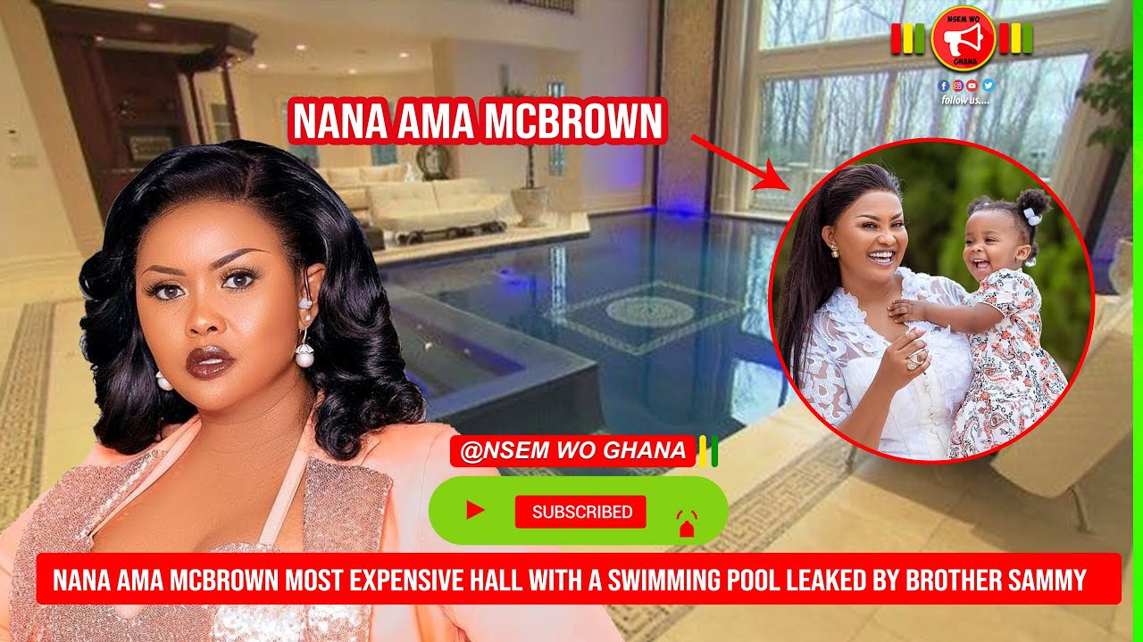 Nana Ama Mcbrown most expensive hall with a swimming pool leaked by ...