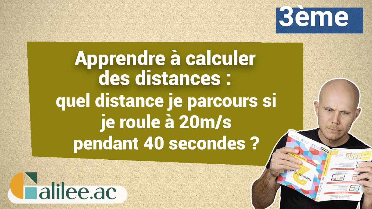Calculer une DISTANCE avec une Durée et une Vitesse moyenne - Exercice ...