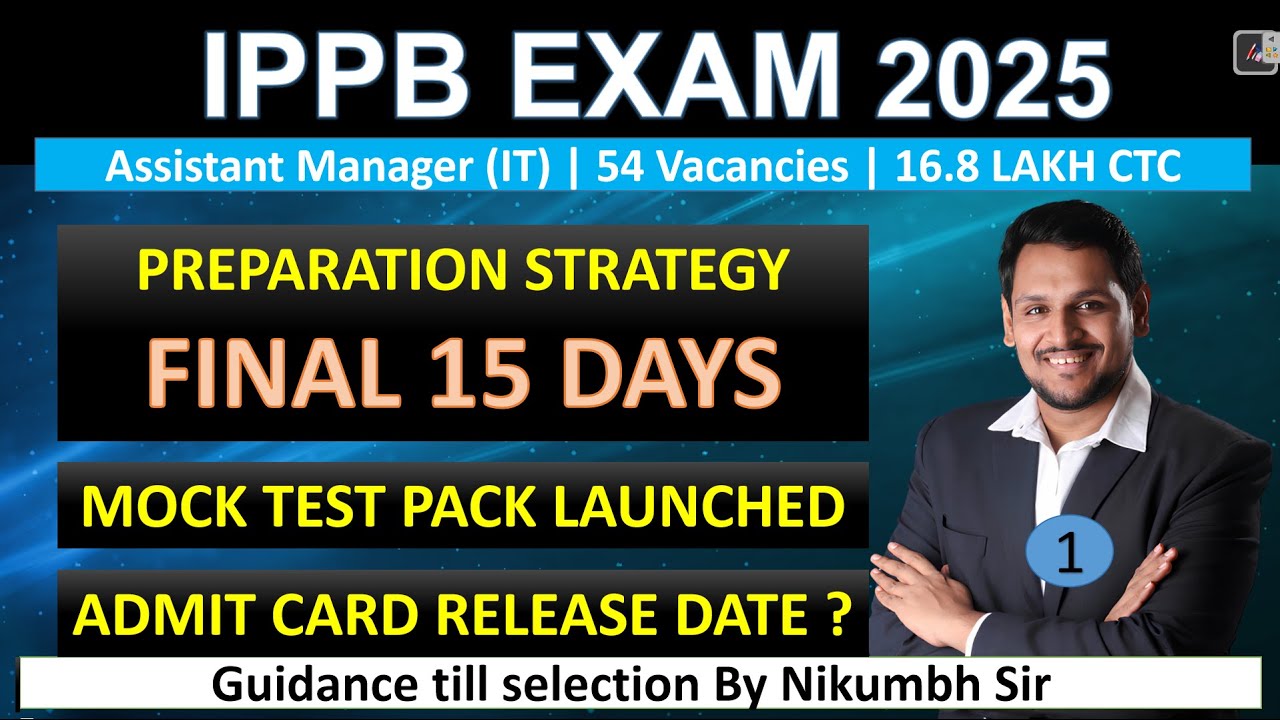 IPPB ASSISTANT MANAGER (IT) EXAM PREPARATION STRATEGY | SYLLABUS ...