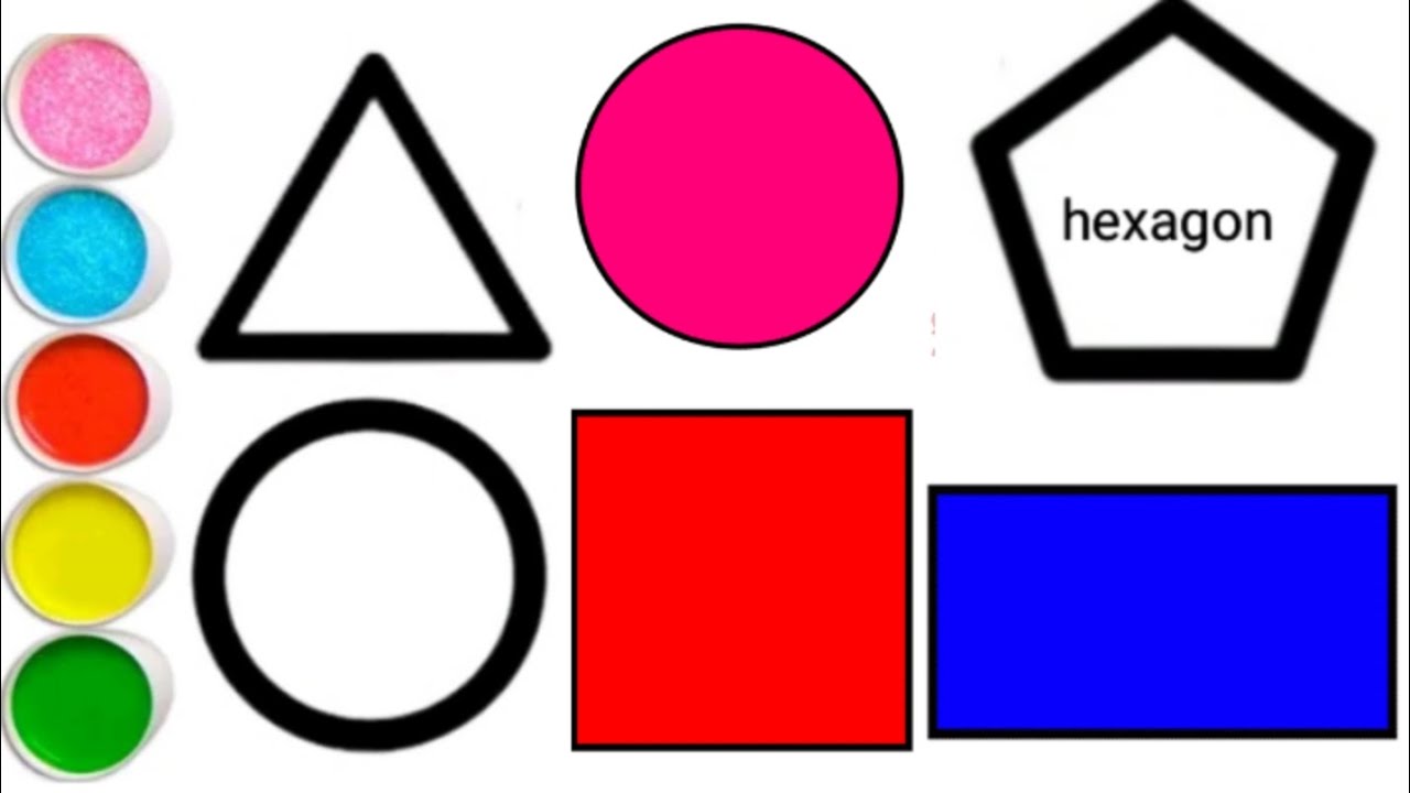 circle name, drawing heart, triangle,rectangle, name of the shapes ...