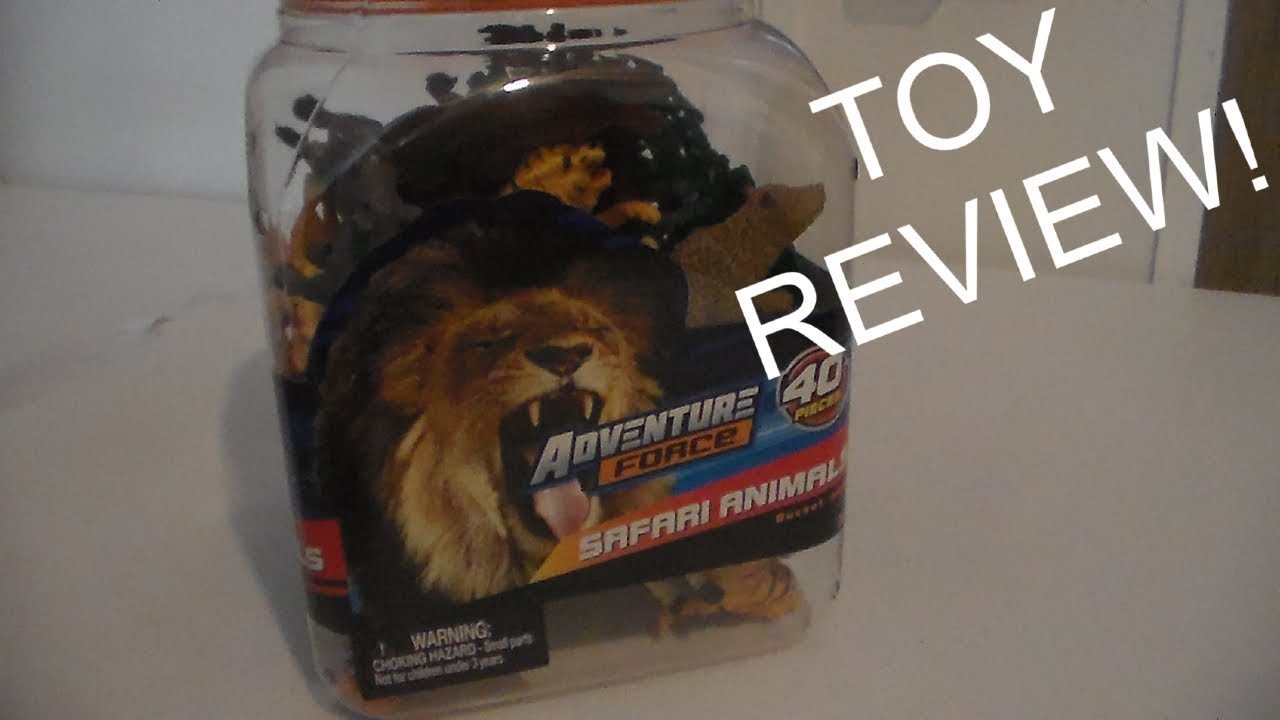 Adventure Force Safari Animal TOY BUCKET REVIEW! - YouTube