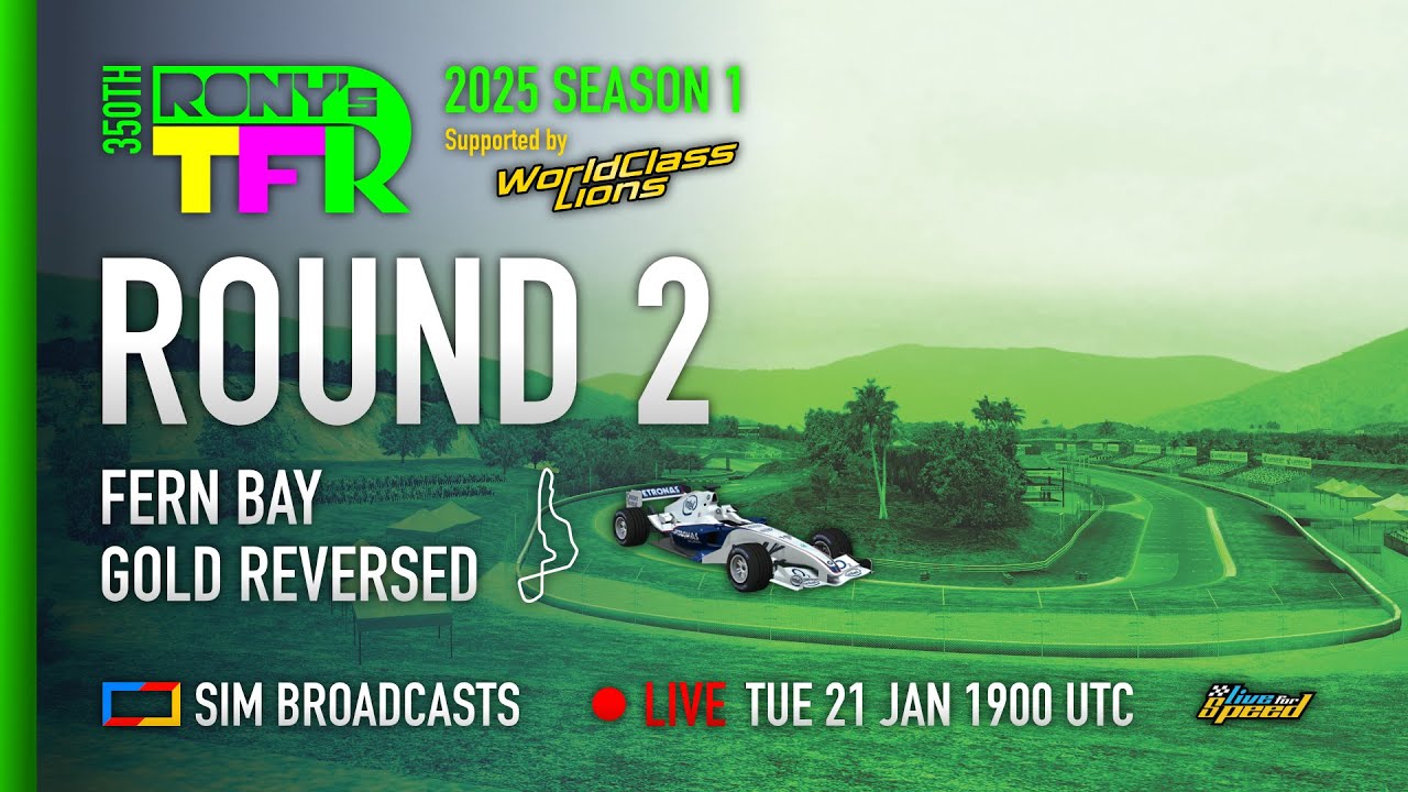 350th Rony's Tuesday Fun Race - 2025 Season 1 Round 2 | Live for Speed ...