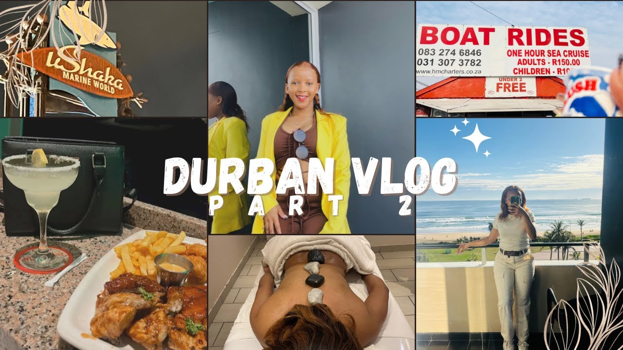 Part 2 Durban vlog : Shaka marine / Spa / Boat rides and groove - YouTube