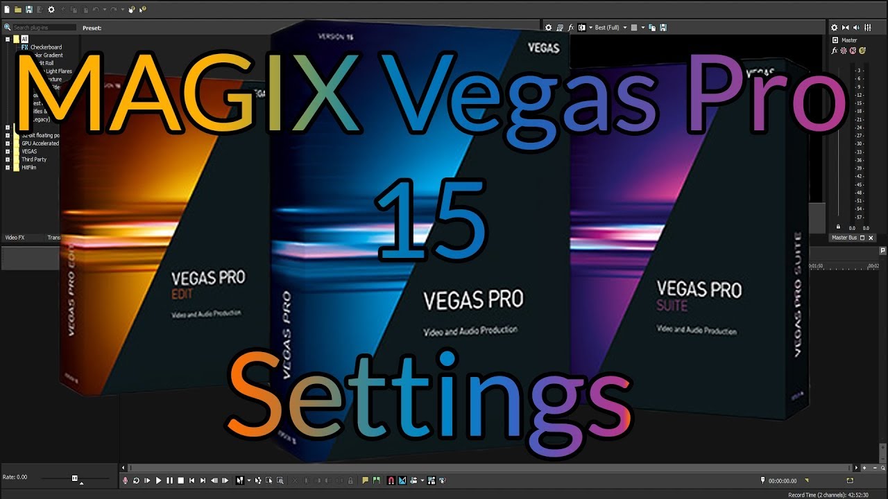 MAGIX Vegas Pro 15 - Render And Project Settings For YouTube - 1920 x ...