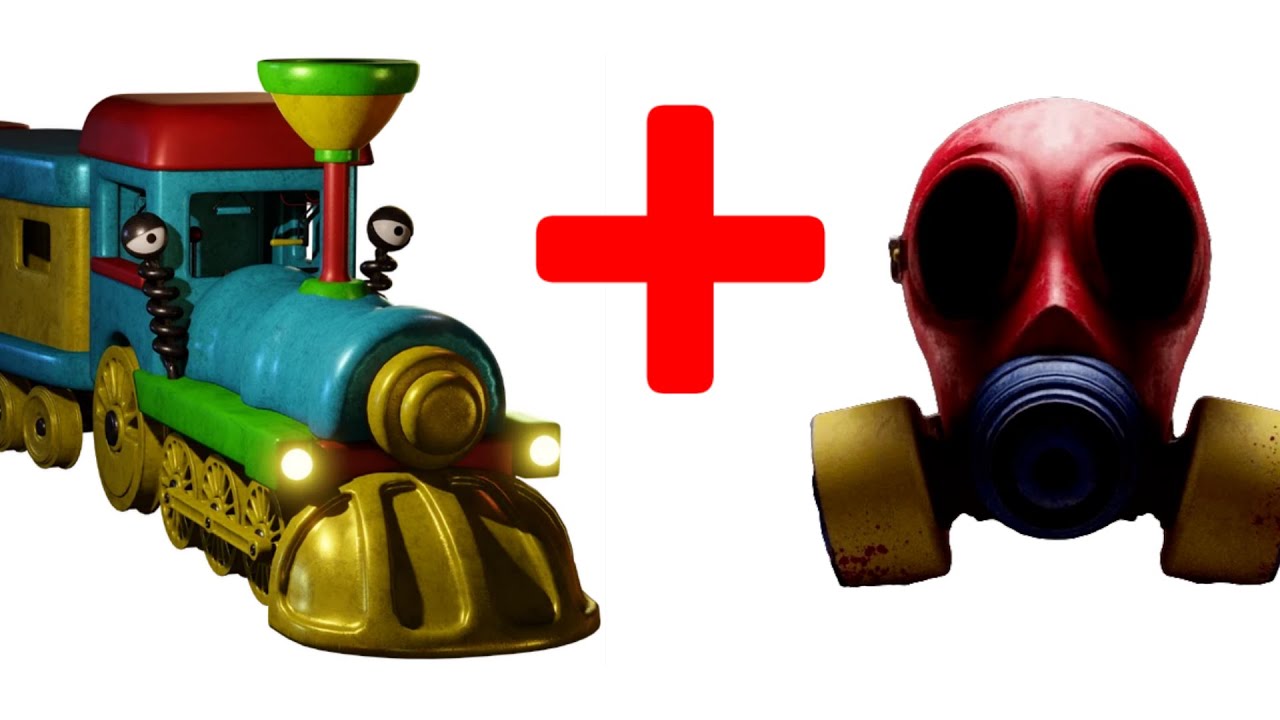 TRAIN + GAS MASK = ??? Poppy playtime animation chapter 2 3 - YouTube