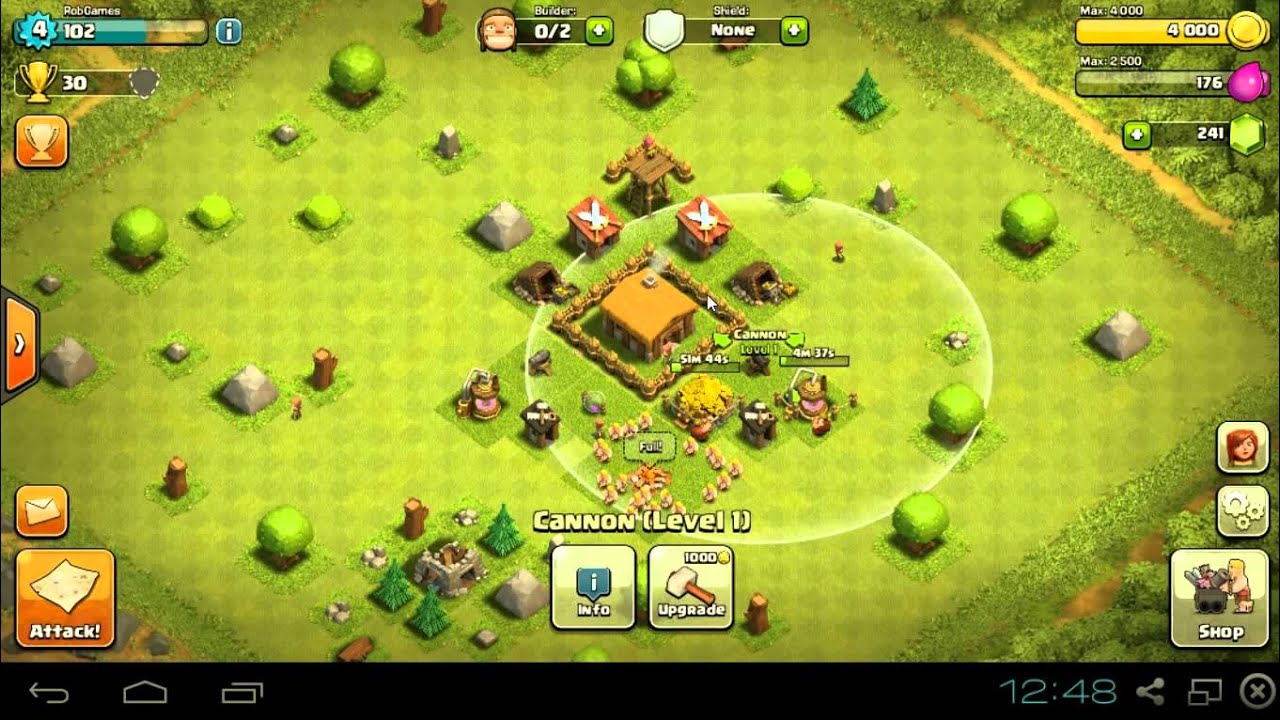Clash Of Clans - Best Town Hall 2 Defense Base - YouTube