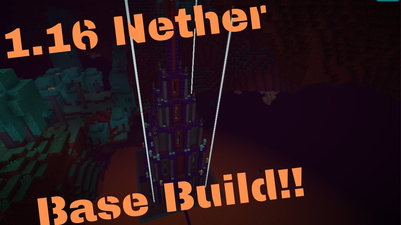 Nether Base Build Idea 1.16 (Snapshot 20w09a) - YouTube