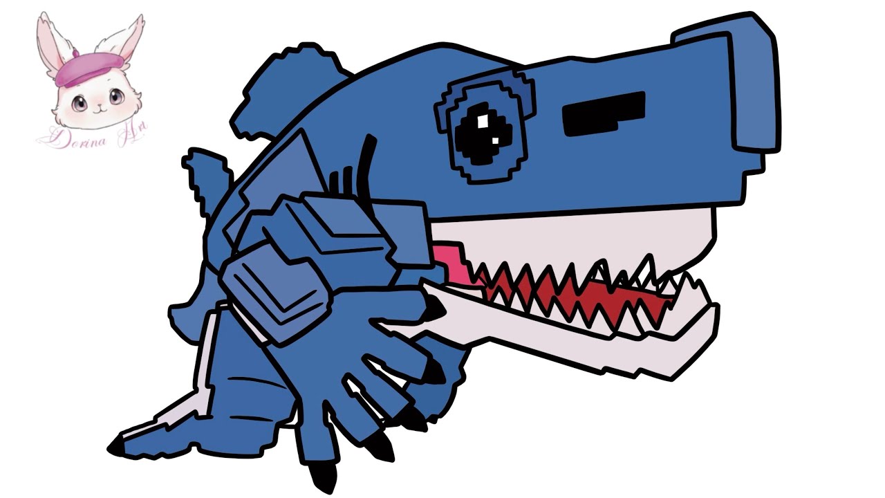 How to draw Tralaledon from Steal a Brainrot (Roblox) - Step by Step ...