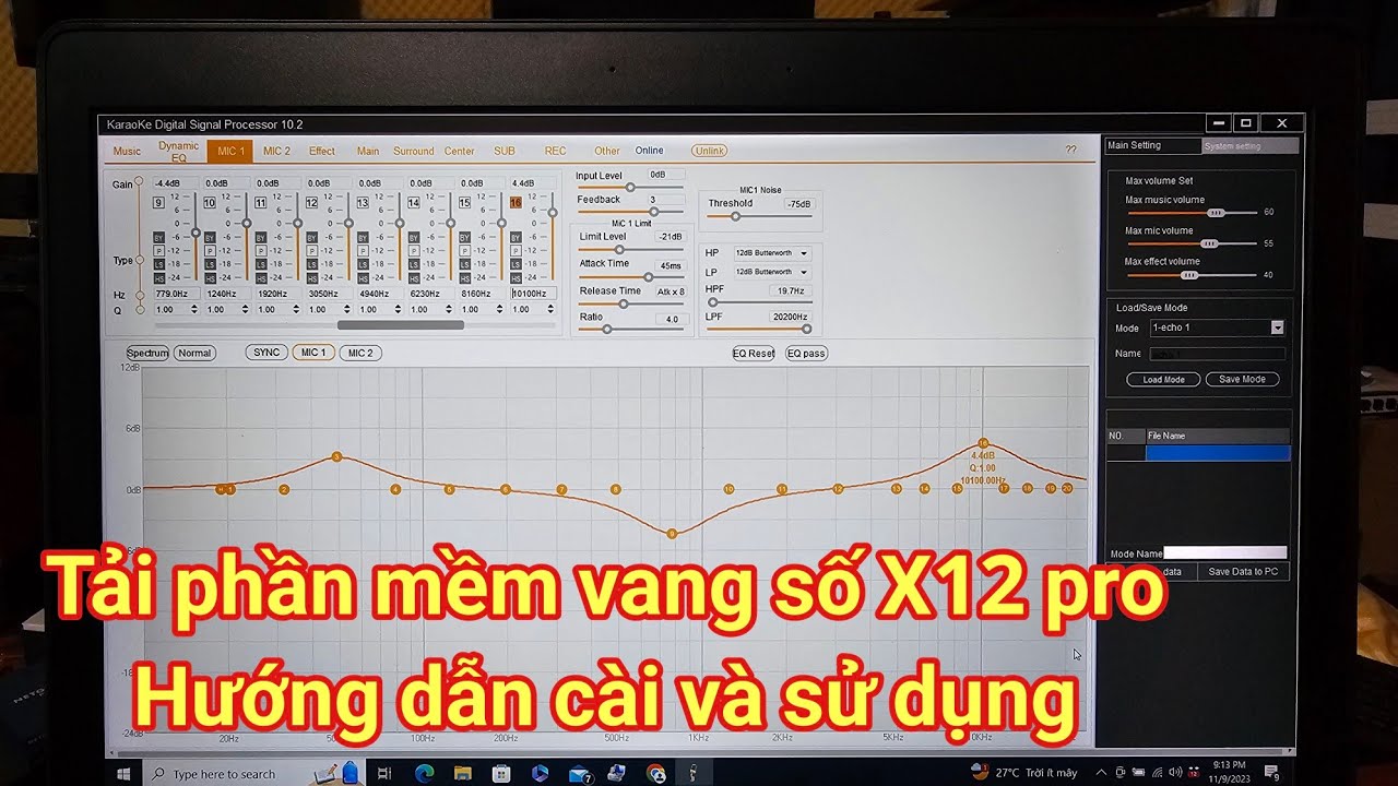 Phần mềm vang số X12 pro - Cách tải và cài đặt - Hướng dẫn sử dụng các chức năng . - YouTube