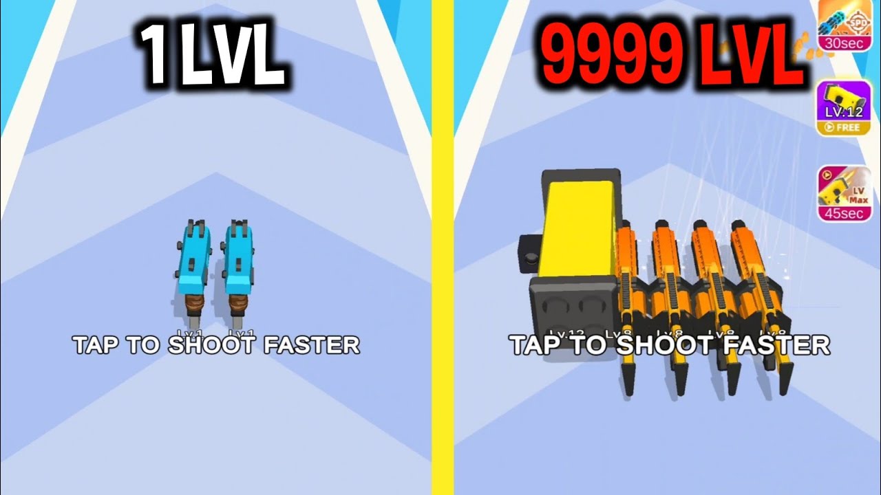 MAX LEVEL in Merge Gun - ASMR Game - YouTube