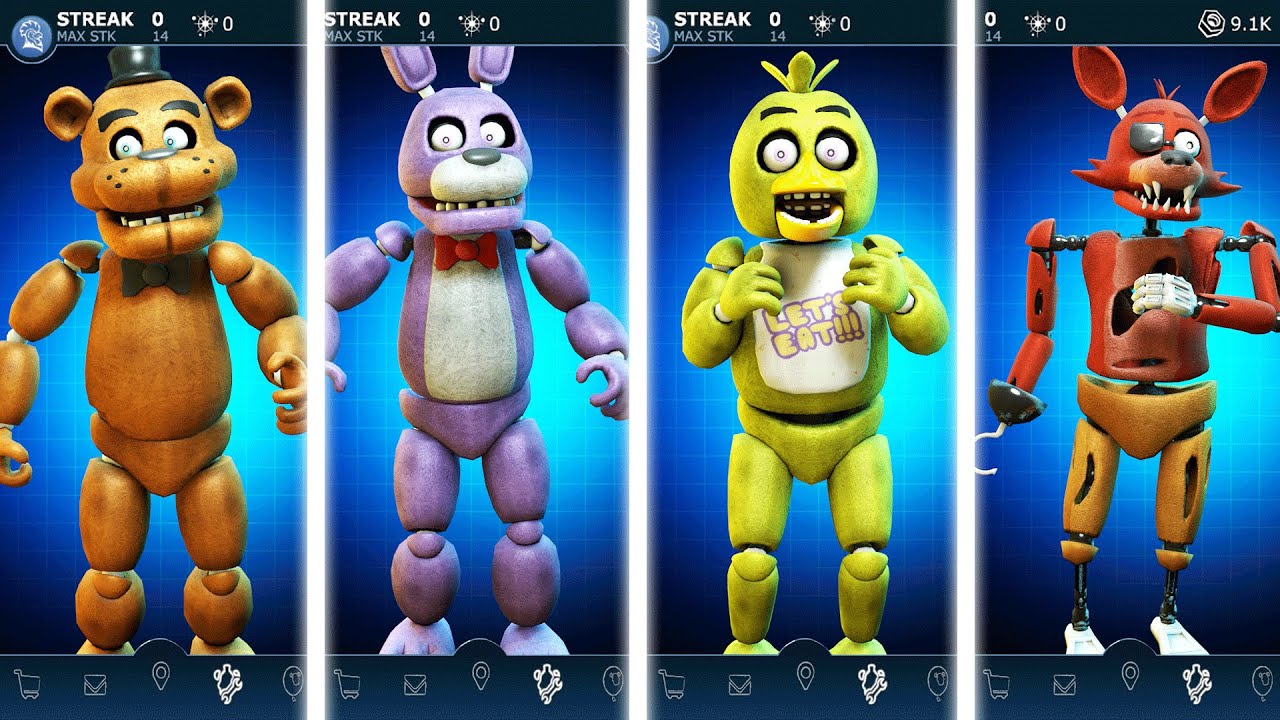 FNAF Nostalgic Animatronics Workshop Animations - YouTube