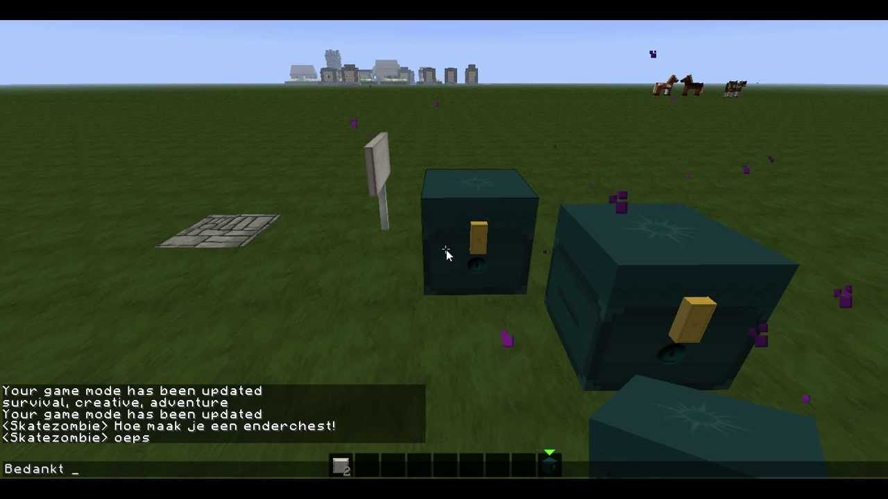 Minecraft hoe maak je een enderchest. - YouTube