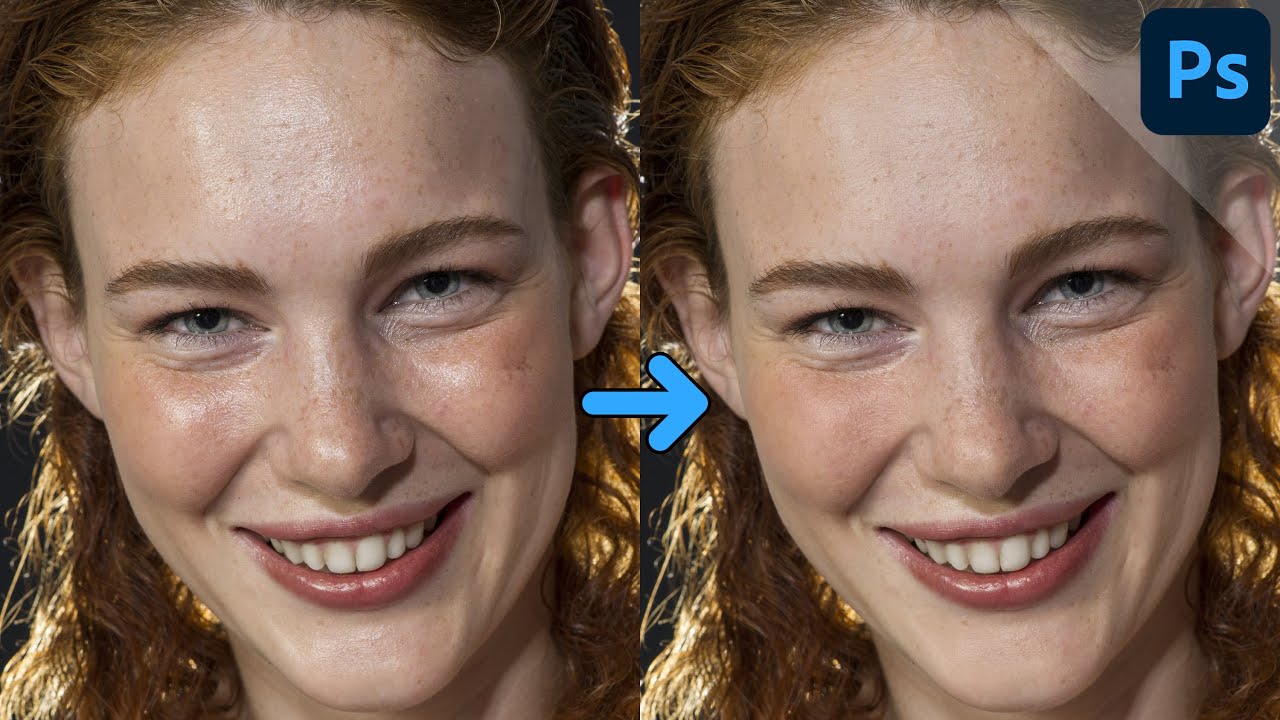 Reduce skin shine with 1 layer | Remove greasy/oily skin | PHOTOSHOP ...