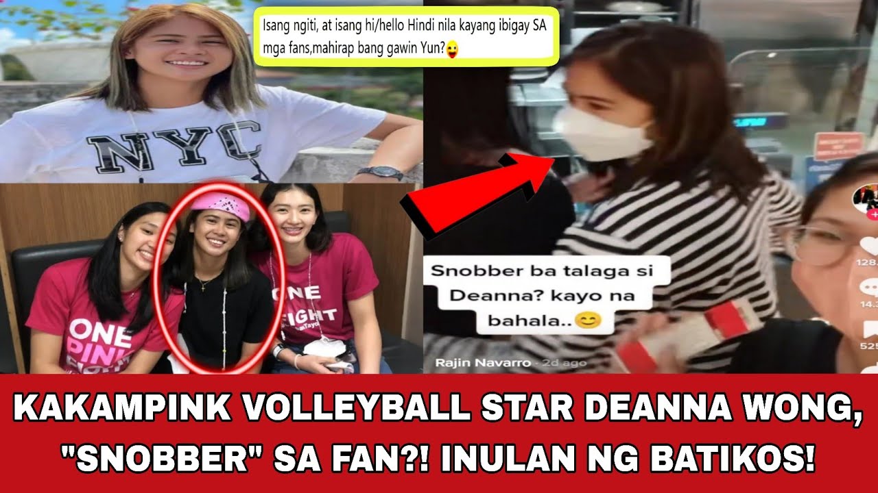 KAKAMPINK VOLLEYBALL STAR DEANNA WONG, "SNOBBER" SA FAN?! INULAN NG ...
