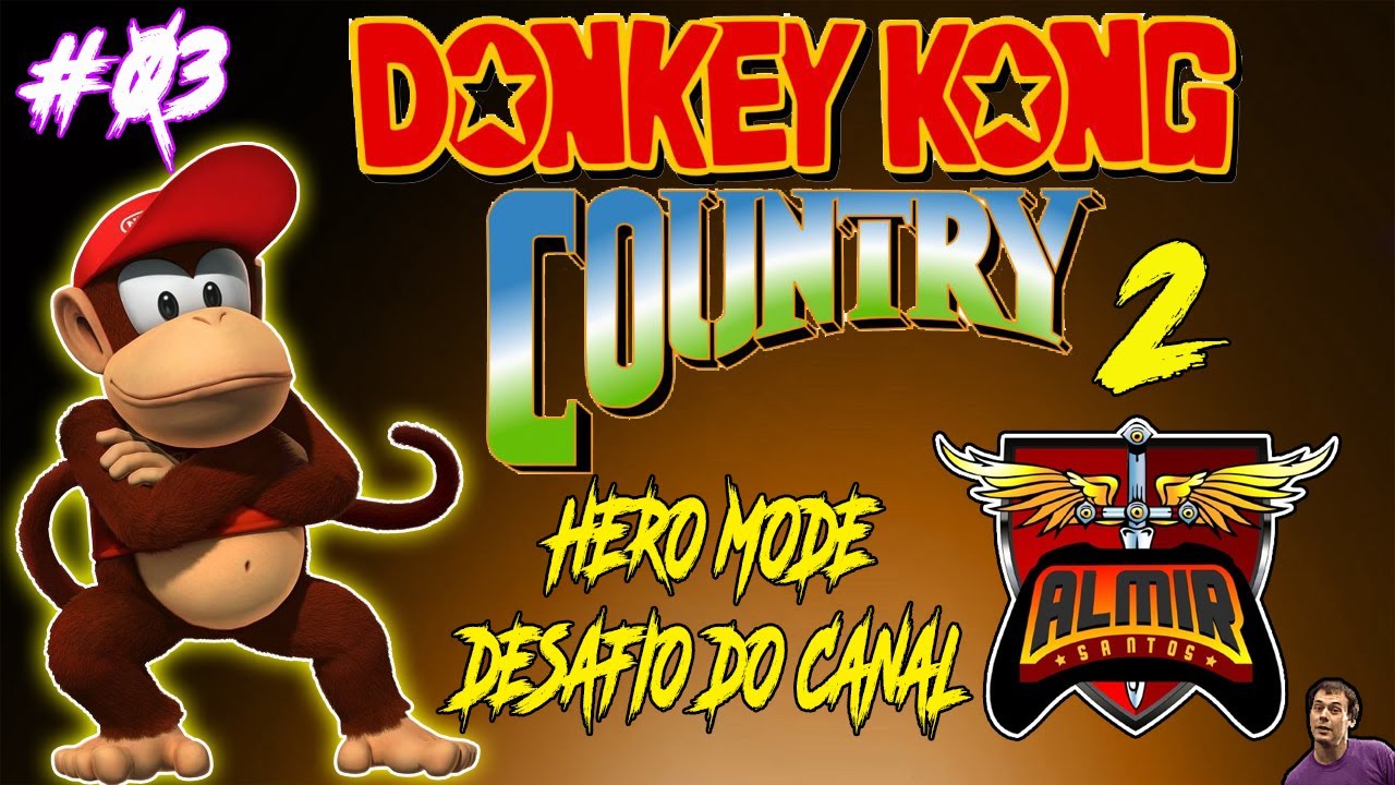 DONKEY KONG HERO MODE SEM A DIXIE E SEM O BARRIL DE CHECKPOINT NO ...