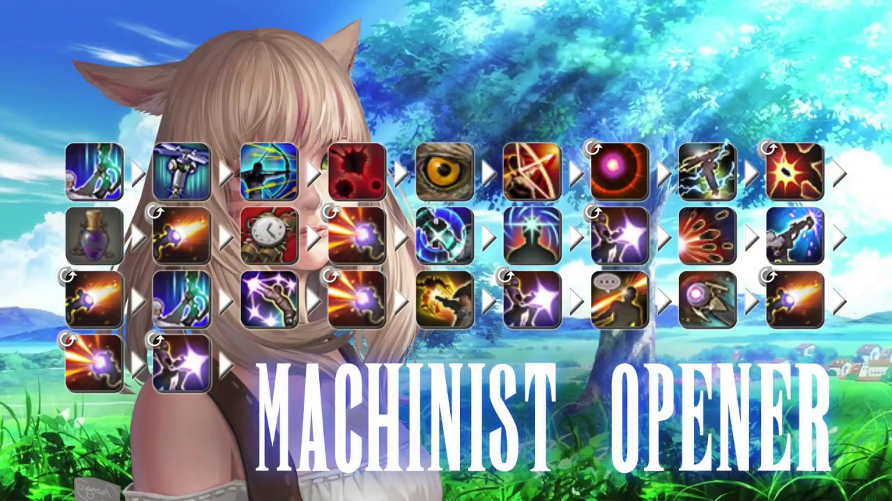 FFXIV - Machinist opener on a12s (8k DPS) - YouTube