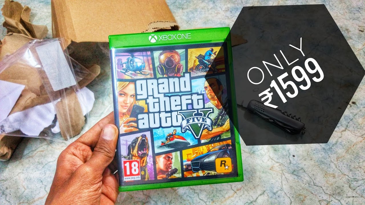 GTA 5 (Xbox One) Unboxing. - YouTube