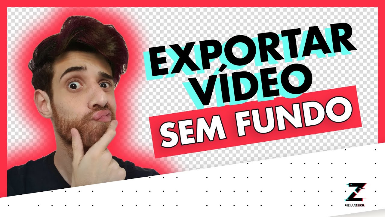 TUTORIAL COMO EXPORTAR VÍDEO SEM FUNDO #vídeo #edição #semfundo - YouTube