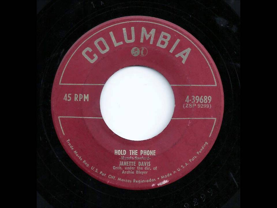 Hold The Phone - Janette Davis (50's pop) - YouTube