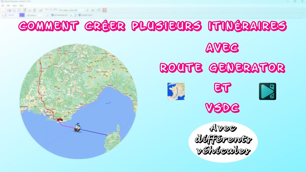 🗺️Comment créer plusieurs itinéraires avec Route Generator et VSDC🗺️ - YouTube