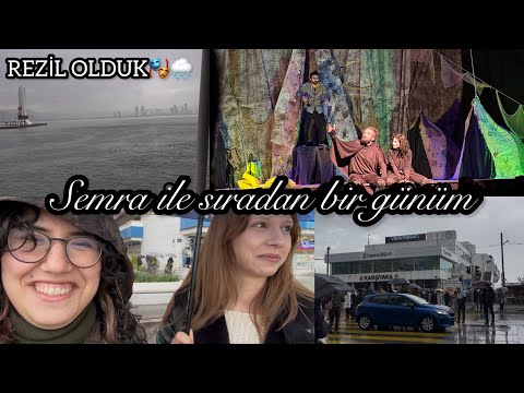 BÜTÜN GÜN ISLANDIK! ⛈️ | Semra ile Tiyatro ve Bahtsızlık Vlogu